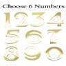 COBEKY 6 Customized 3-Inch Brass Mailbox Numbers – Pick Your Numbers ...