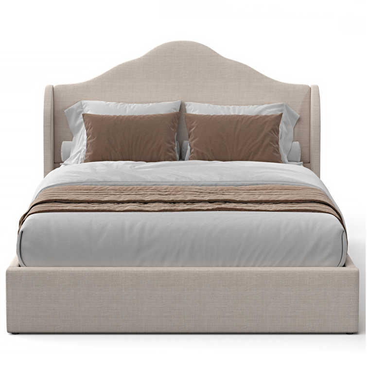Birch Lane™ Evonna Upholstered Wingback Bed & Reviews | Wayfair