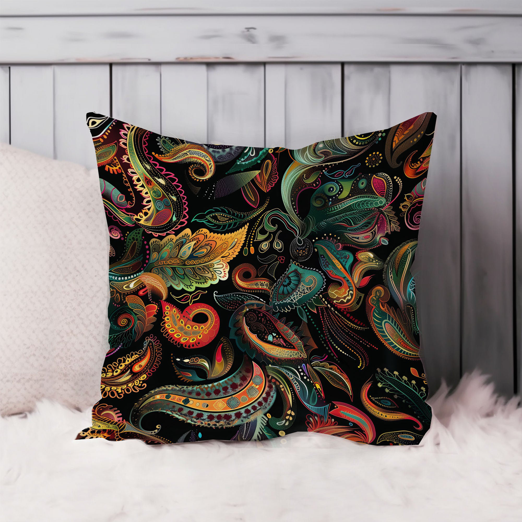 Ethan Taylor Abstract Boho Paisley Pattern I Bohemian Patterns Pillow ...