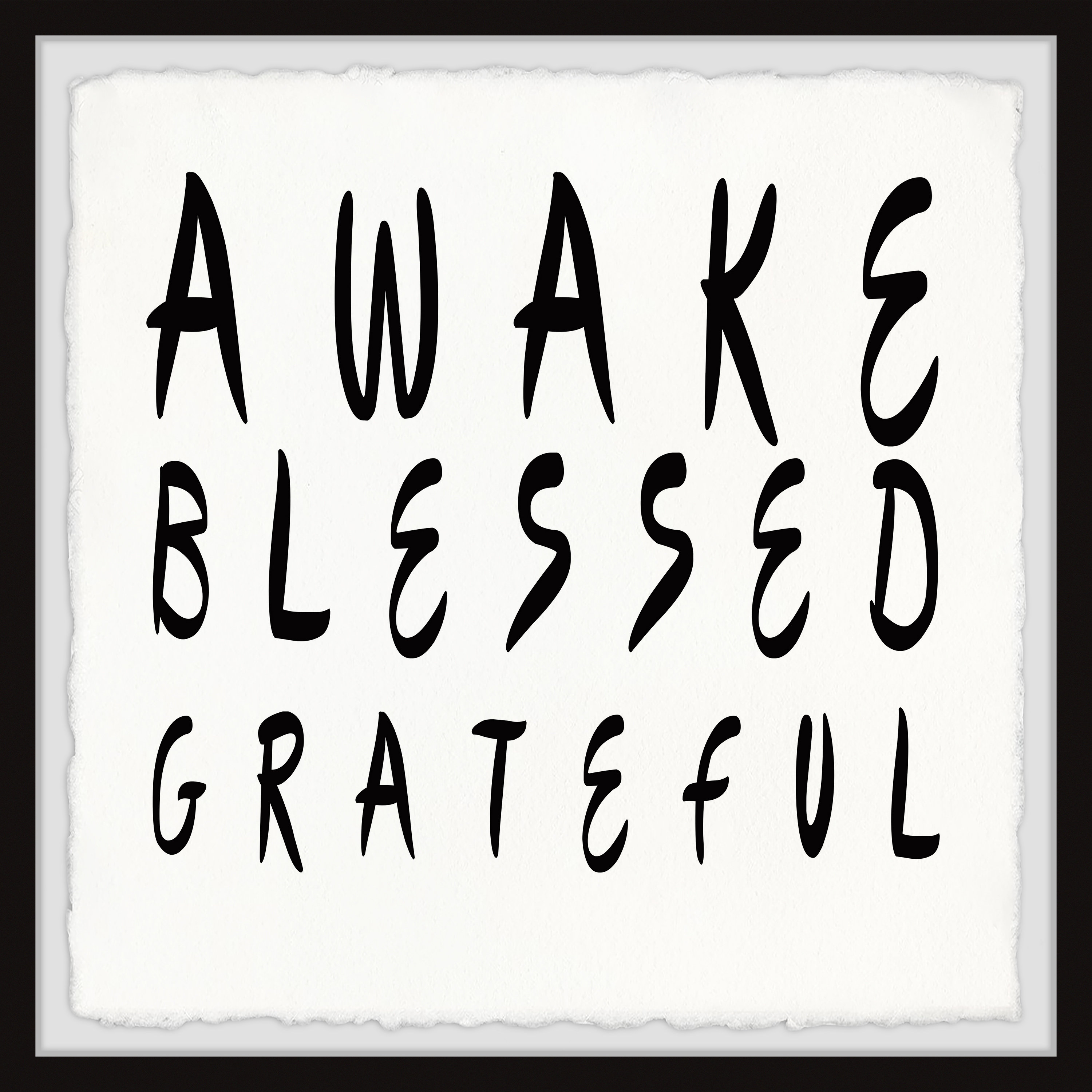 Ebern Designs Awake Blessed Grateful - Picture Frame Print - Wayfair Canada