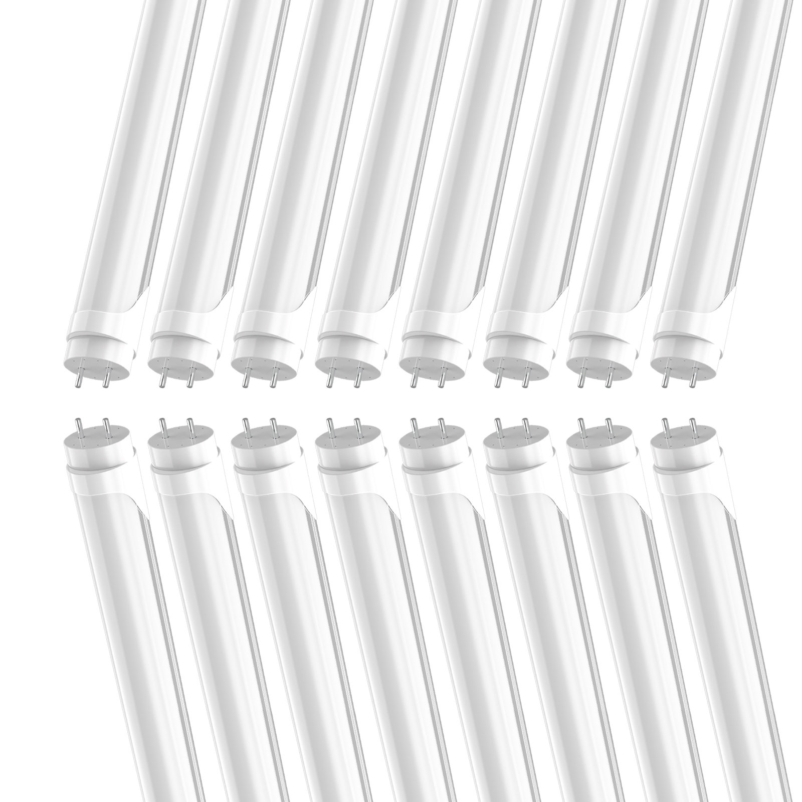 JESLED 22W 2200LM, T8 4FT LED Shop Light, G13/Bi-pin Base, Frosted ...