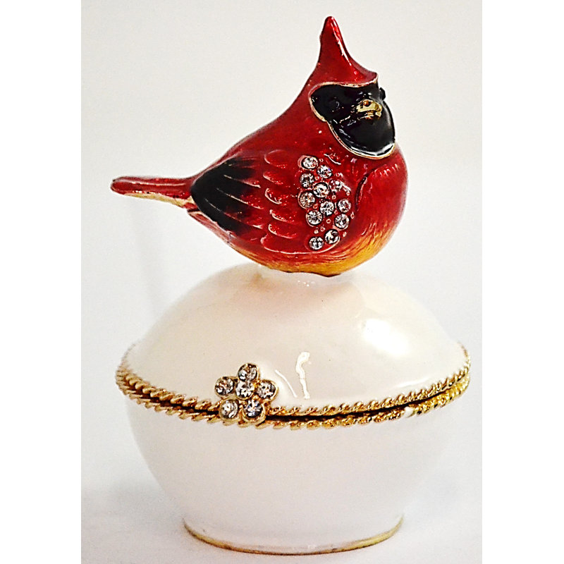 Ciel Collectables Cardinal Bird on Trinket Box | Wayfair