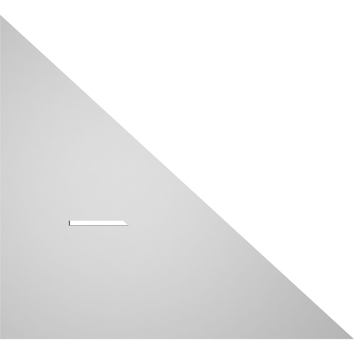 Ekena Millwork Triangle Left Side Surface Mount Urethane Functional ...