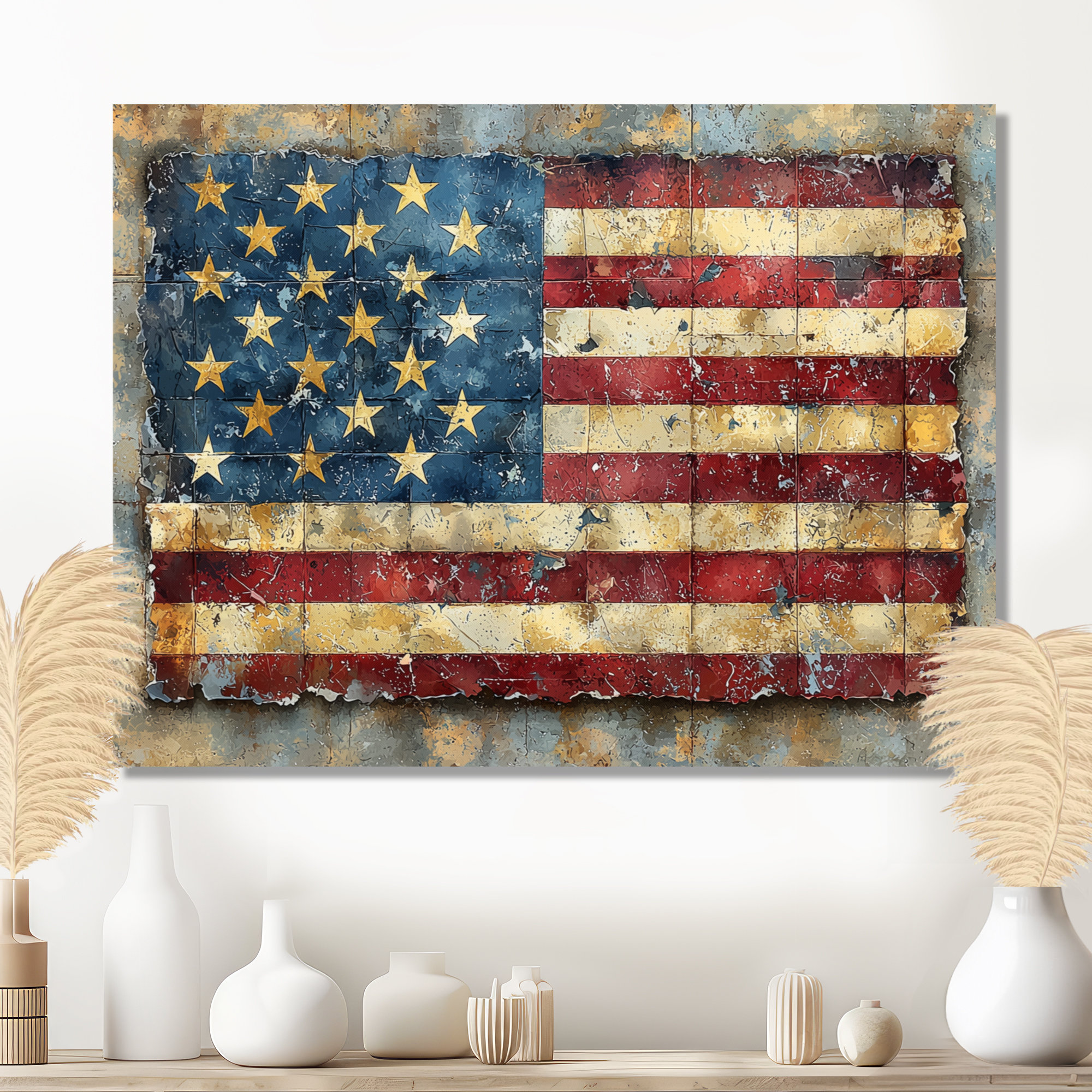 Williston Forge The Gilded Age Of USA Flag II - Traditional Metal Art ...