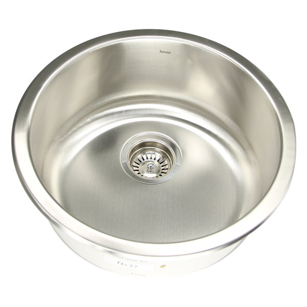 Nantucket Sinks Sconset 18.3'' L Bar Single Bowl Stainless Steel ...