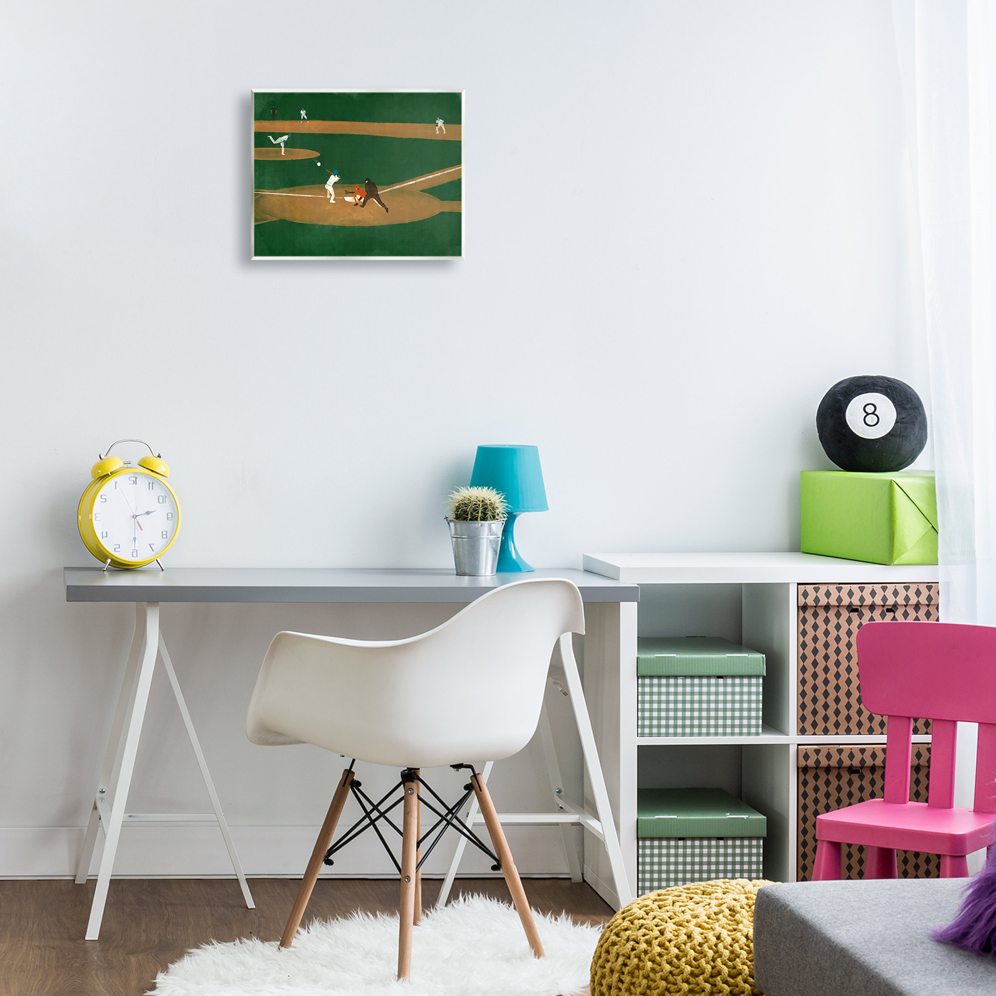 Dakota Fields Baseball Field View Wall Plaque Art by Daphne Polselli ...