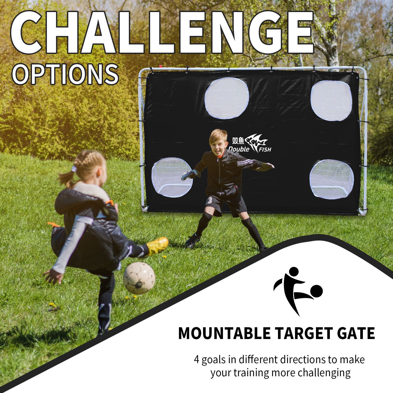 Mr.Garden Professional-Grade Adult Soccer Goal 7.5' X 5' Institutional ...