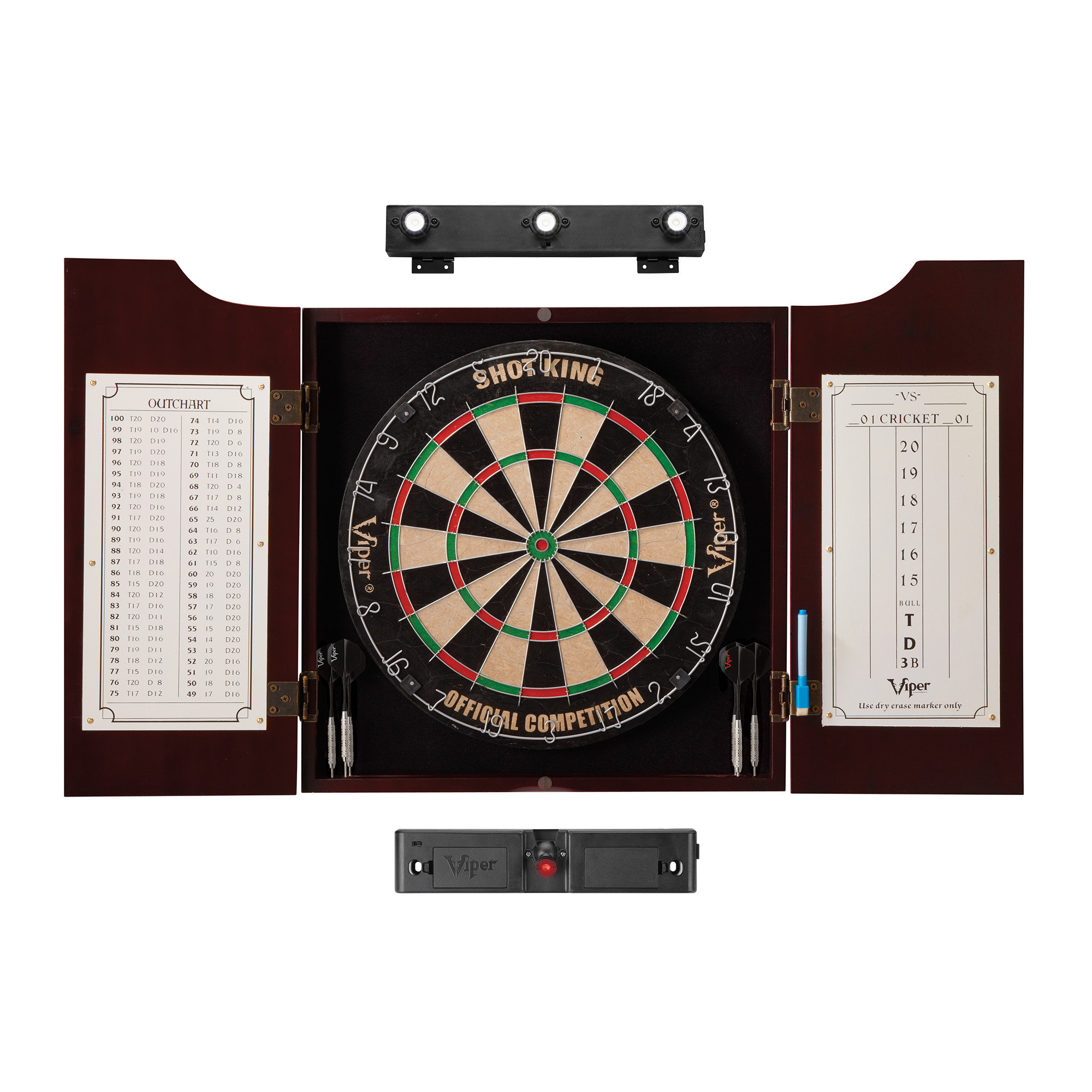 Viper All-in-One Bristle Dartboard and Cabinet Set with Darts & Reviews ...