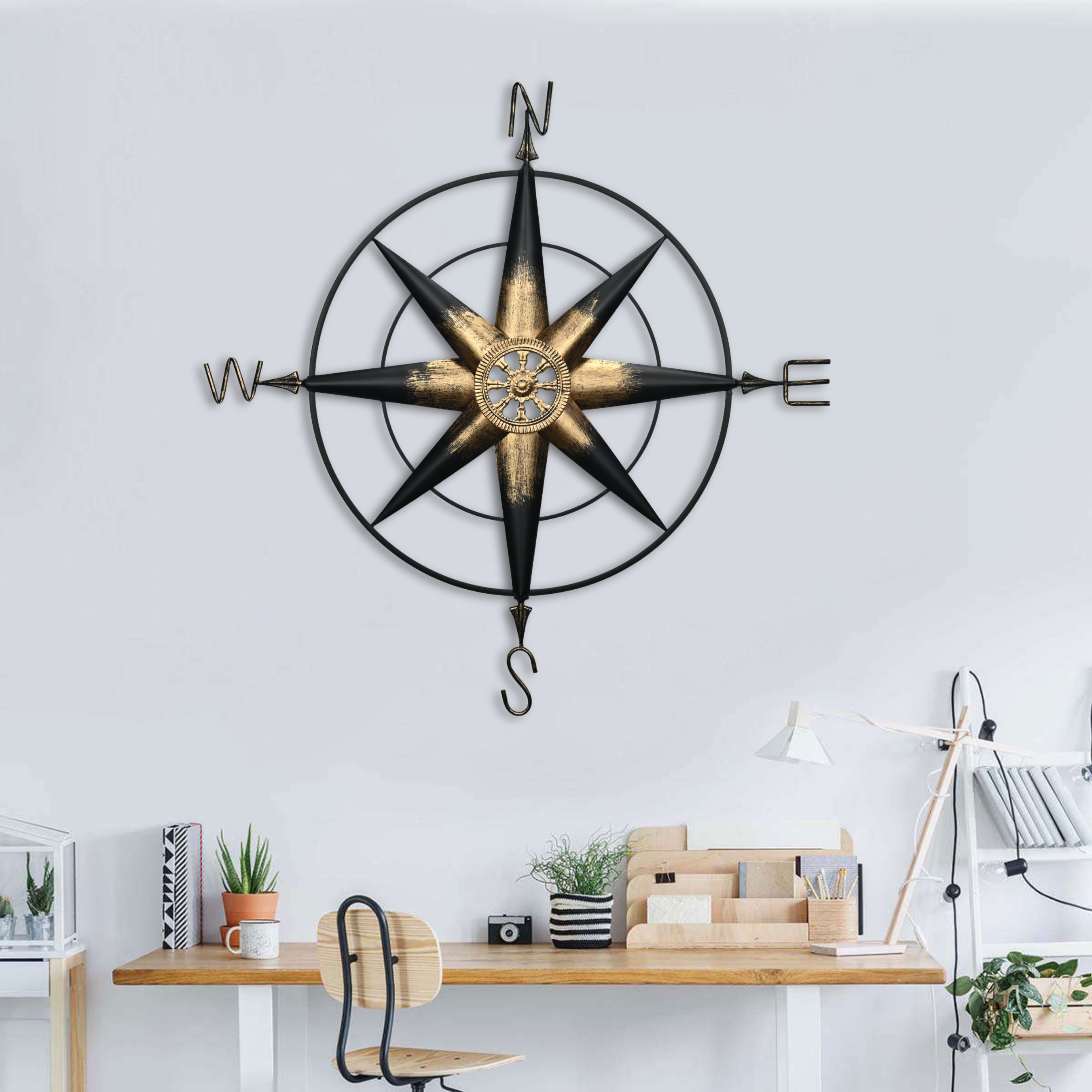 Union Rustic Elegant Compass Wall Décor & Reviews | Wayfair