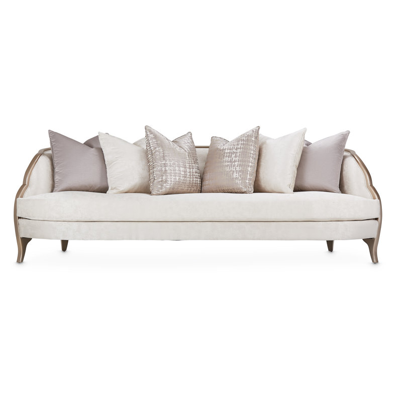 Michael Amini Malibu Crest 100'' Recessed Arm Sofa & Reviews | Wayfair
