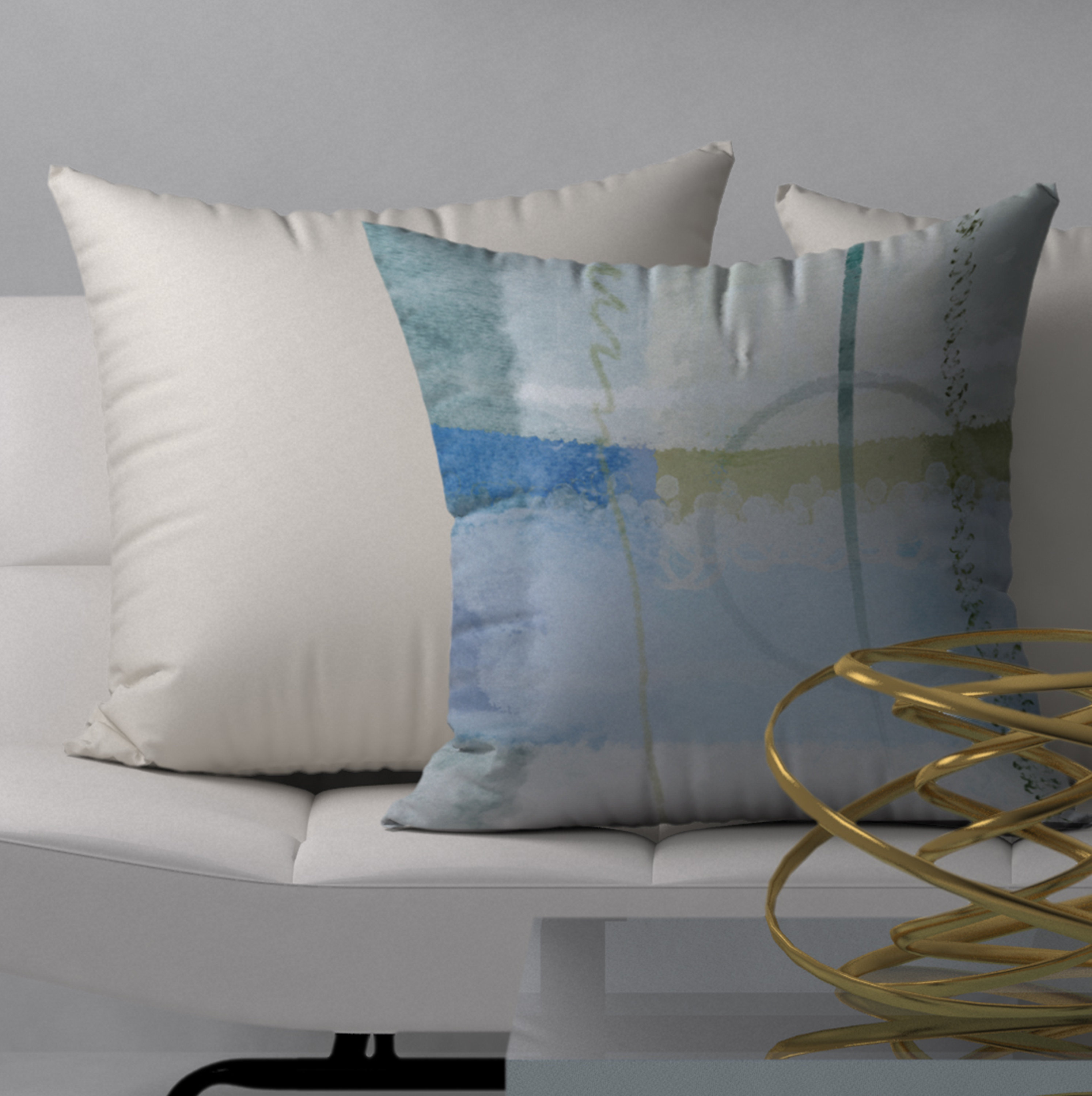 LeRoi Products Abstract Reversible Throw Pillow | Wayfair