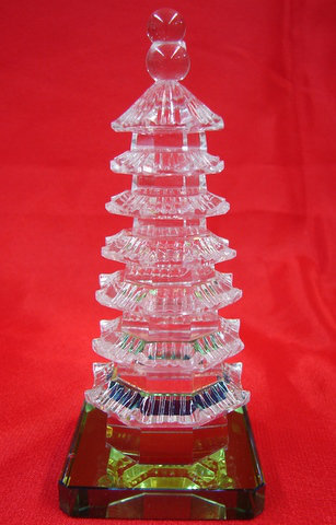 Bungalow Rose 9 Layer Crystal Pagoda | Wayfair