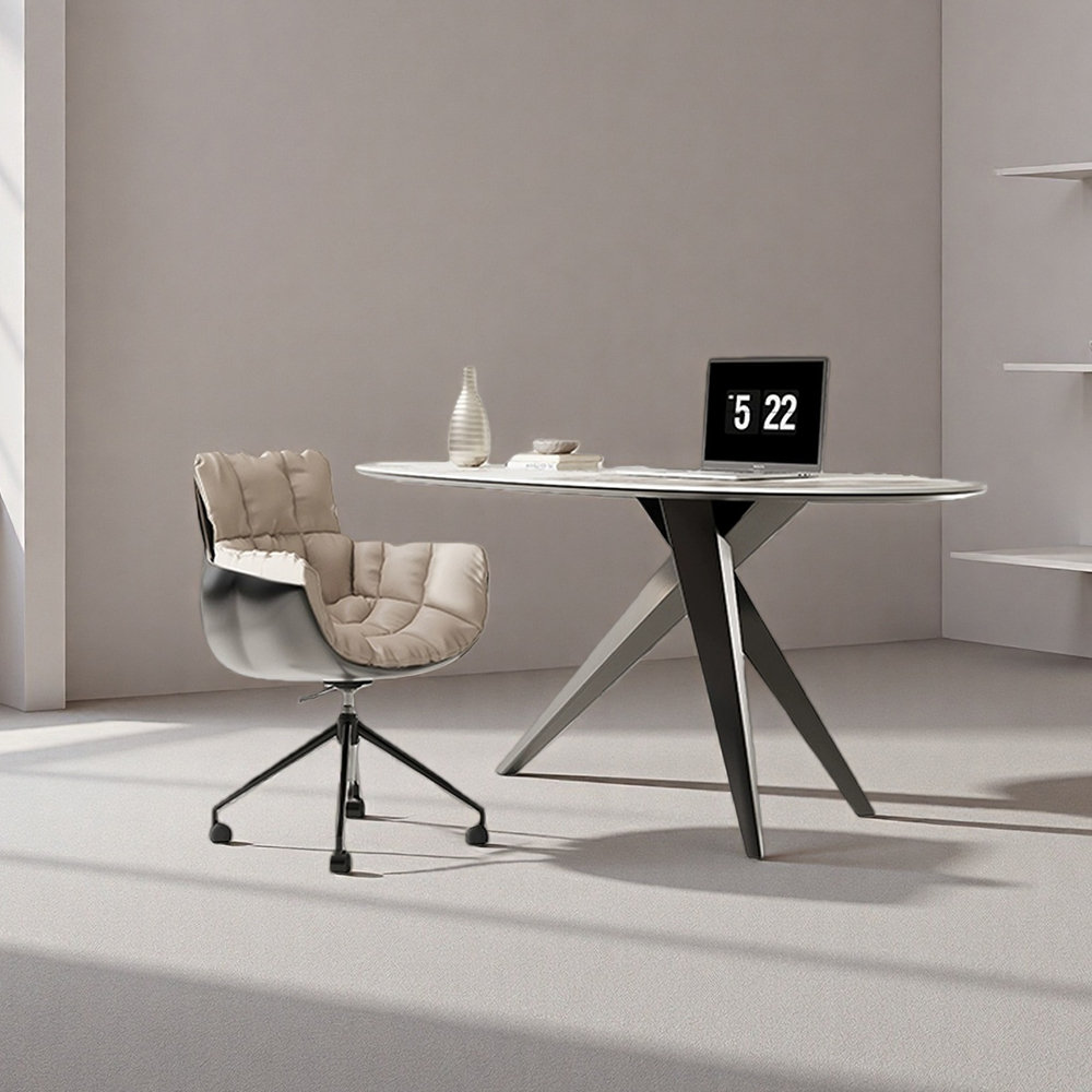 Orren Ellis Cioffi Oval Computer Desk | Wayfair