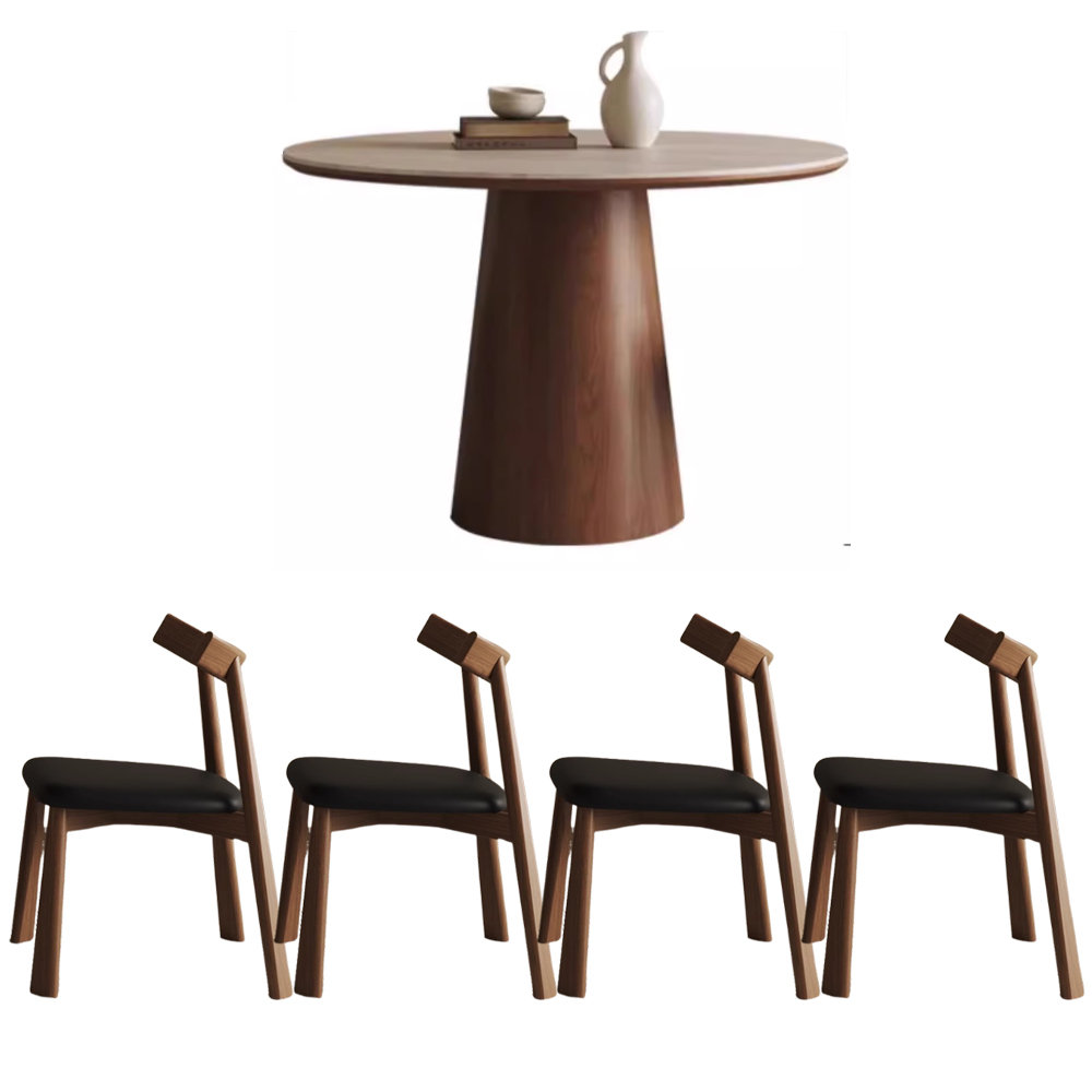 Corrigan Studio® Smooth And Durable Beige Rock Slab Round Table | Wayfair