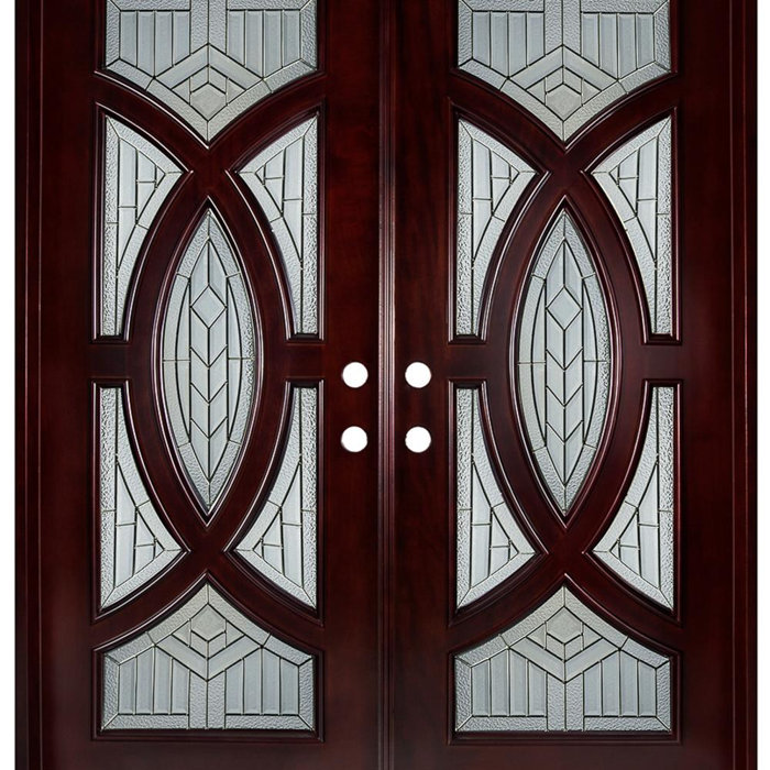 Door Destination Prairie Paneled Wood Front Entry Doors & Reviews | Wayfair