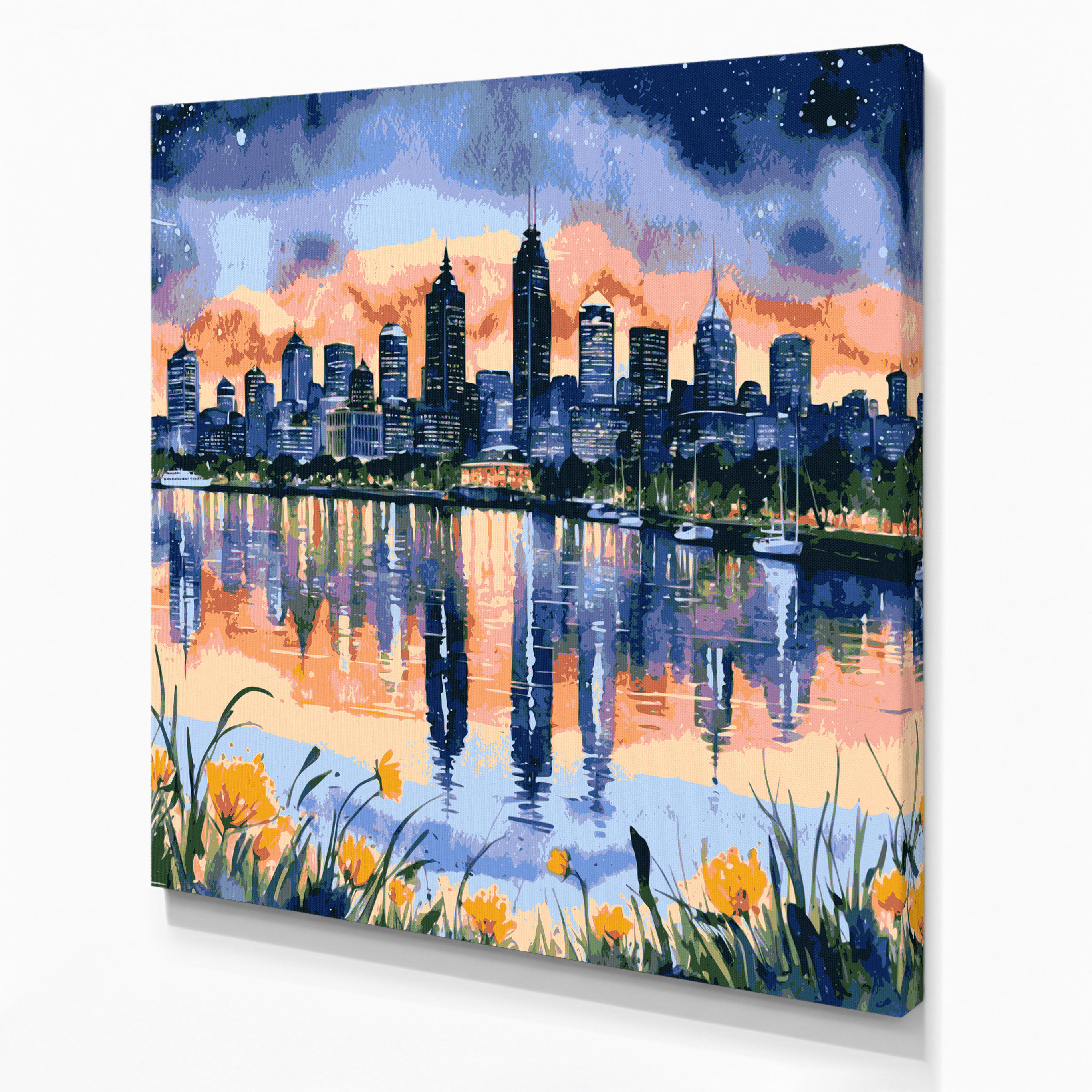 Red Barrel Studio® Cities Perth Australia Gray Canvas Wall Art | Wayfair