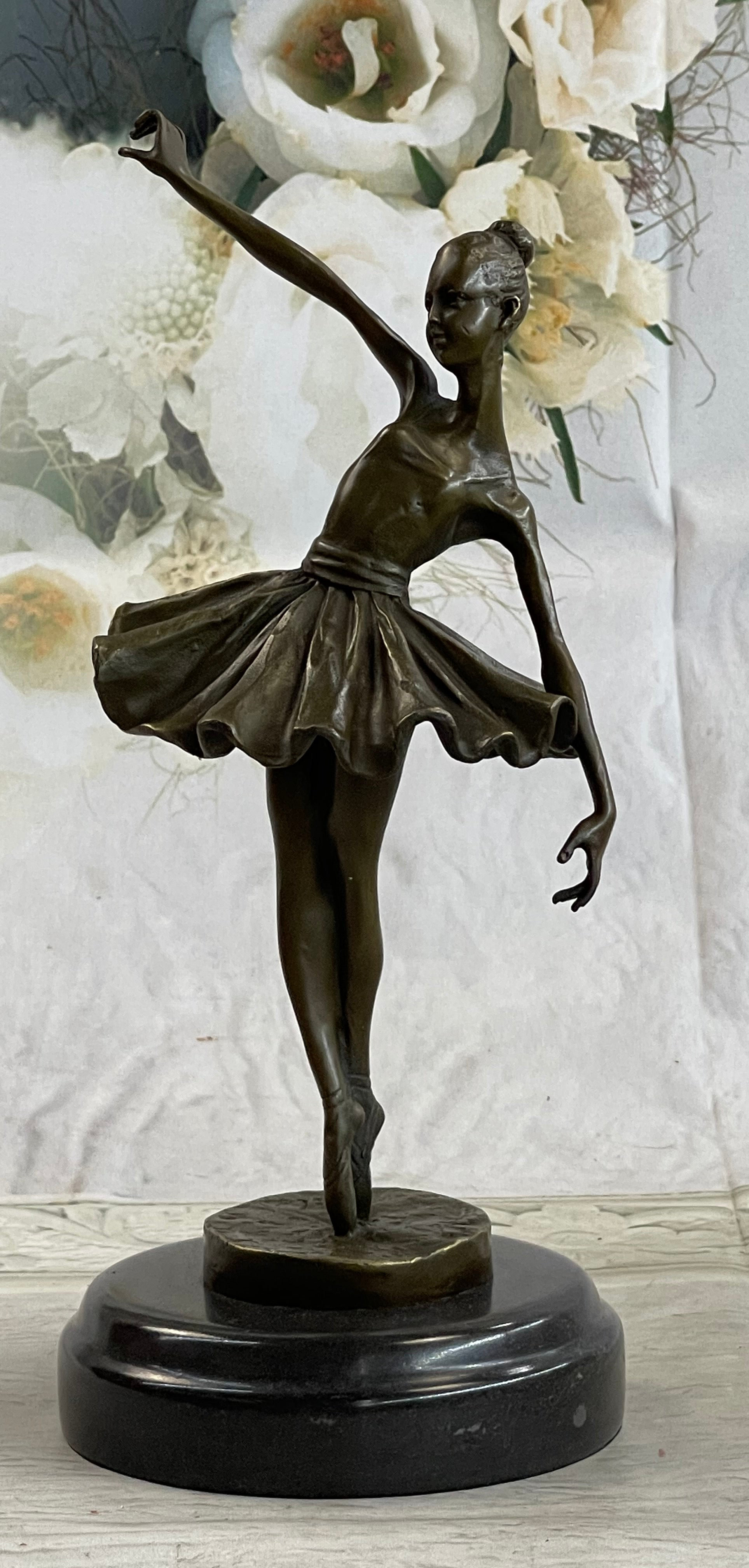 Rosdorf Park Britanni Art Deco Hot Cast Bronze Graceful Ballerina ...
