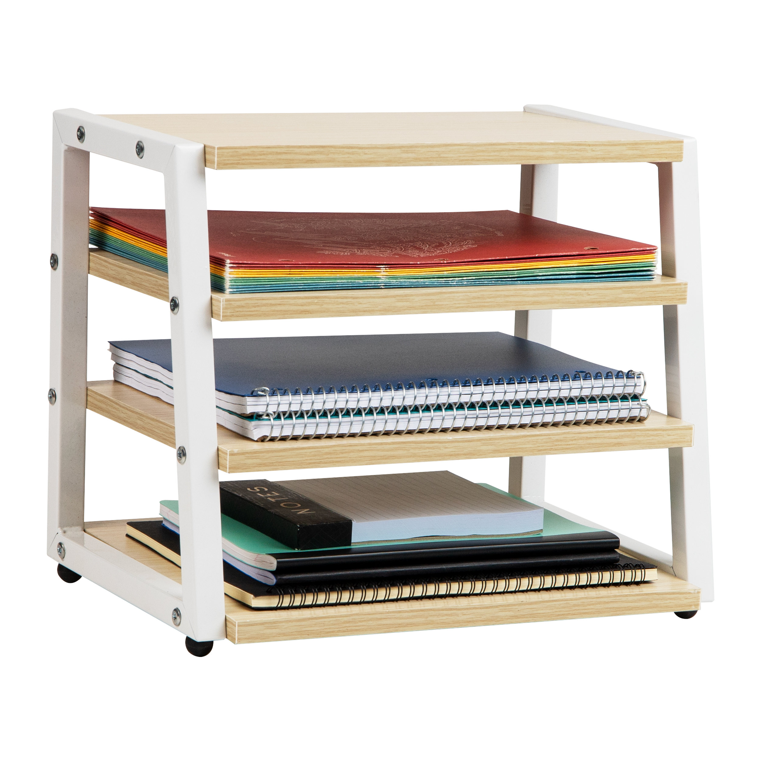 Latitude Run® 4-Tier Desk Organizer, File Storage, Documents, Office ...