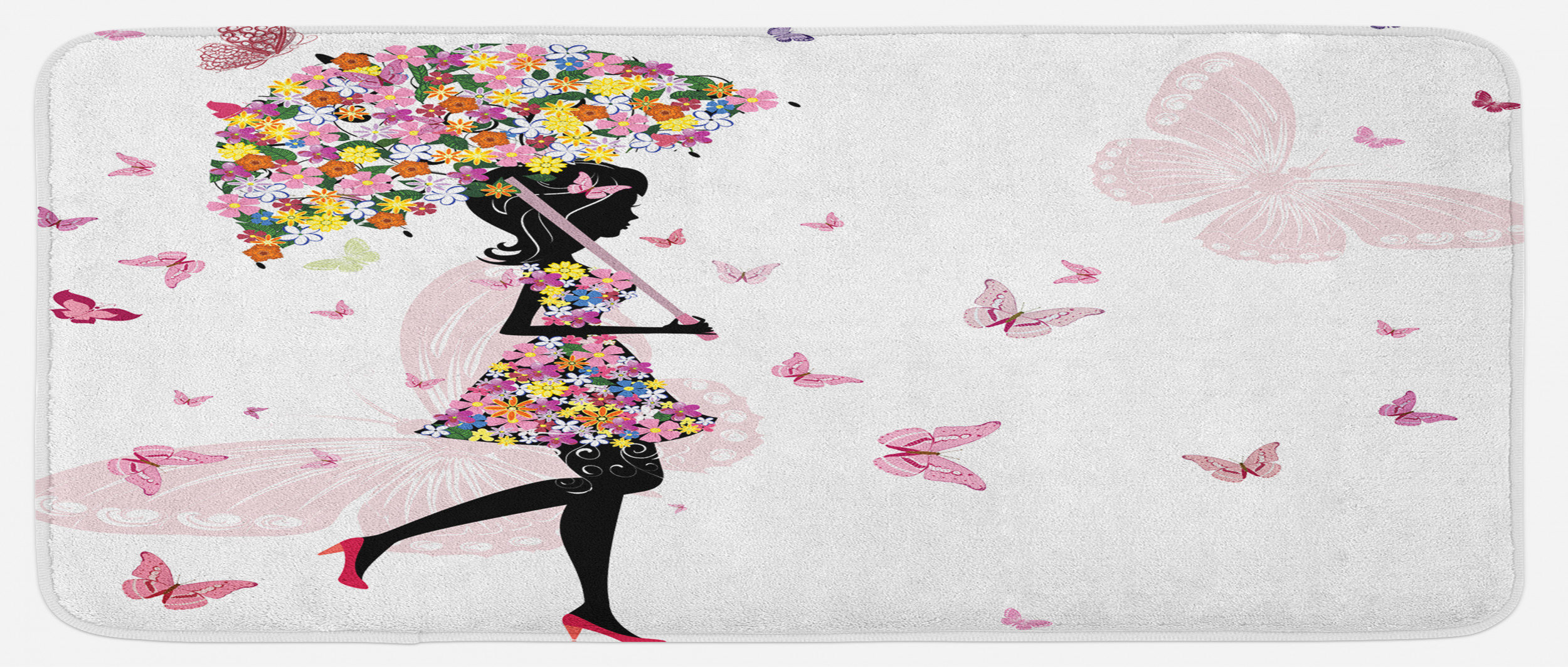 East Urban Home Feminine Kitchen Mat | Wayfair