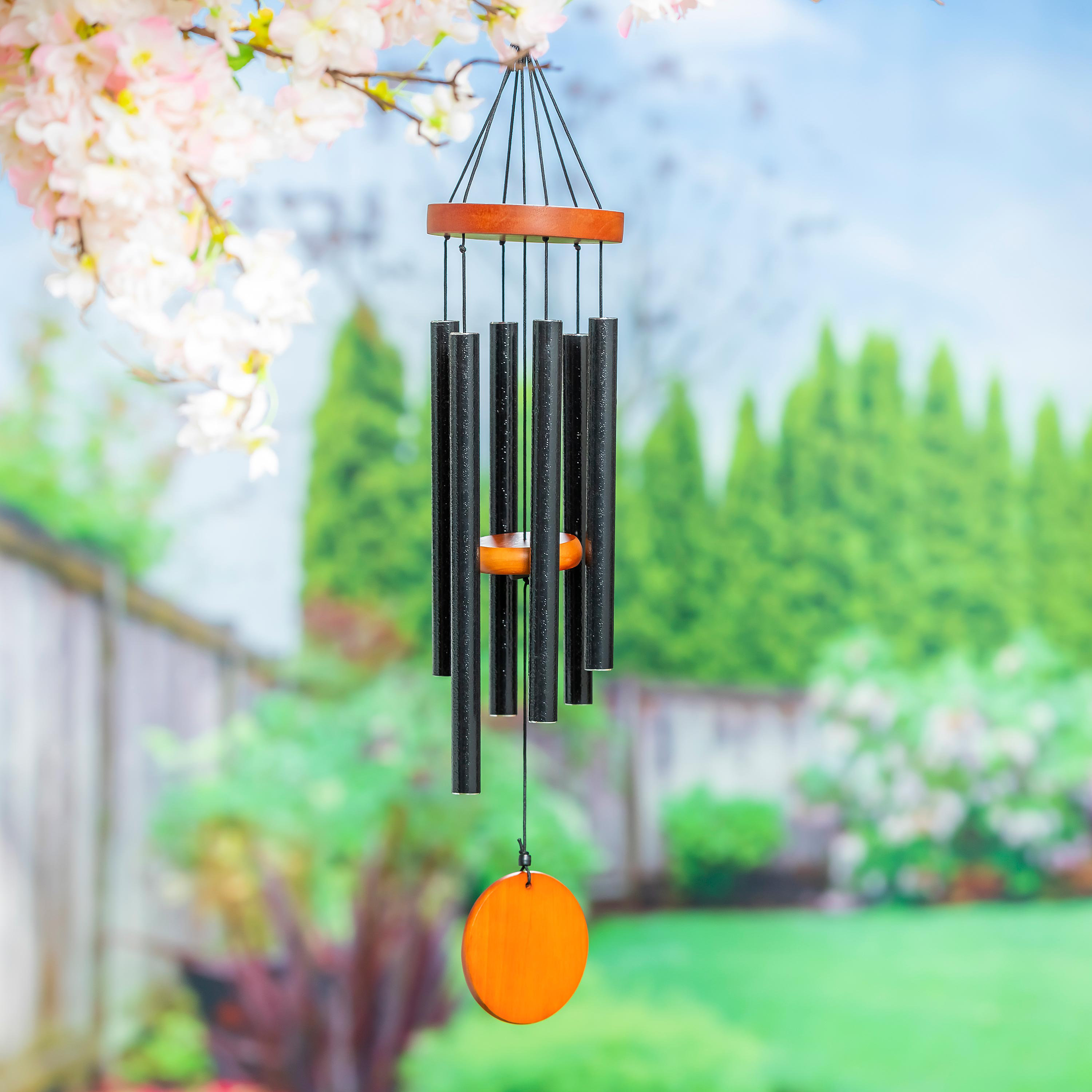Arlmont & Co. 27" H Avria Hand Tuned Wind Chime, Amazing Grace ...