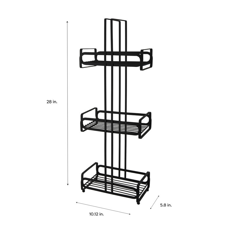 Elle Decor Noir 3 Tier Spa Tower in Black & Reviews | Wayfair