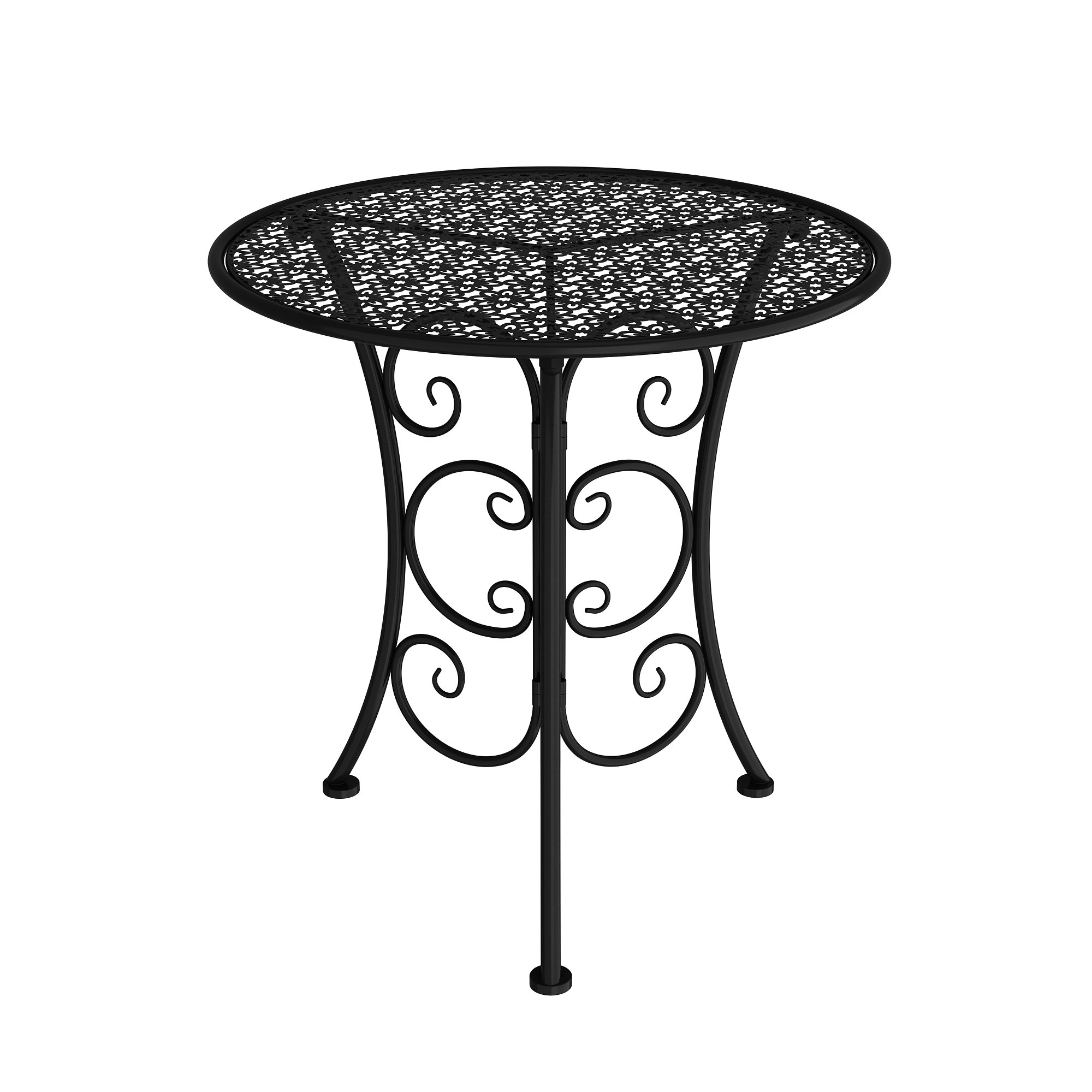 Charlton Home® Charming Bistro Table - Elegant Floral Mesh Design, 20 ...