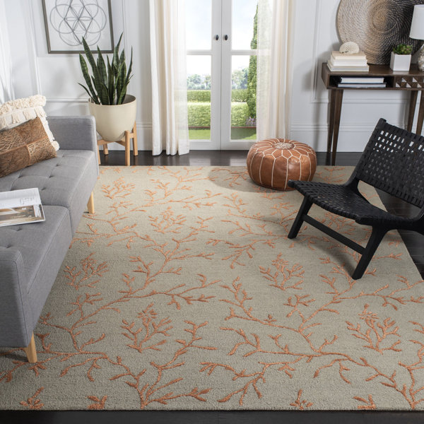 Dovecove McKittrick Hand Tufted Wool Floral Rug | Wayfair