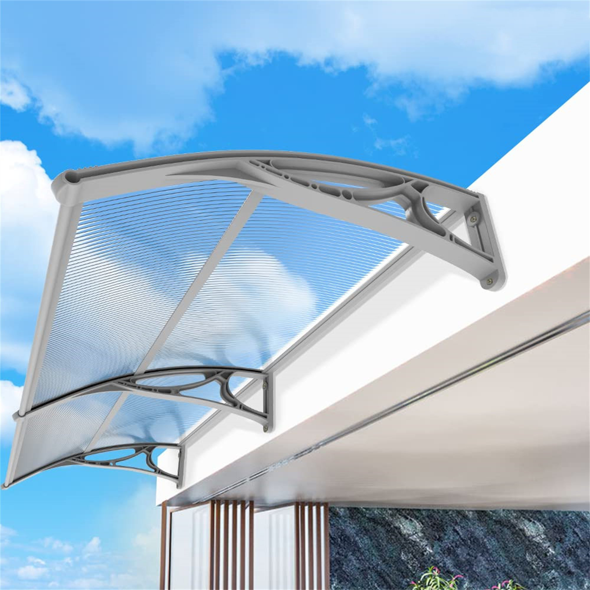 Dakota Fields Front Door Canopy Outdoor Awning, Rain Shelter For Back ...