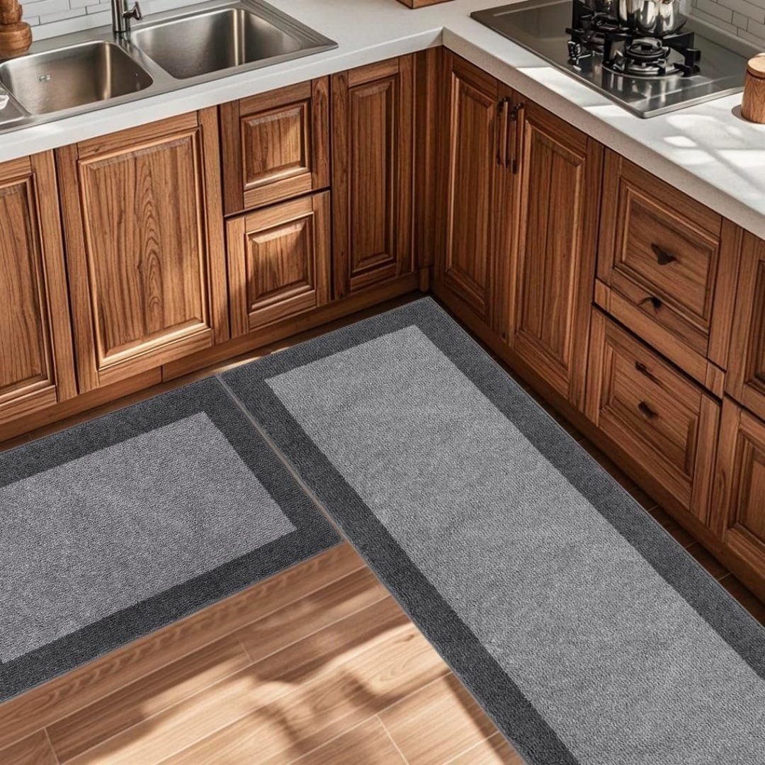 Hokku Designs Machine Washable Kitchen Rugs Set Of 2,(24 X 36,24 X 60 ...