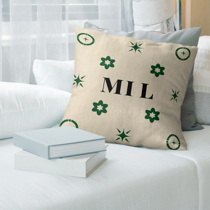 Khieu Milwaukee Basketball Colors Cream Twill Pillow | Wayfair