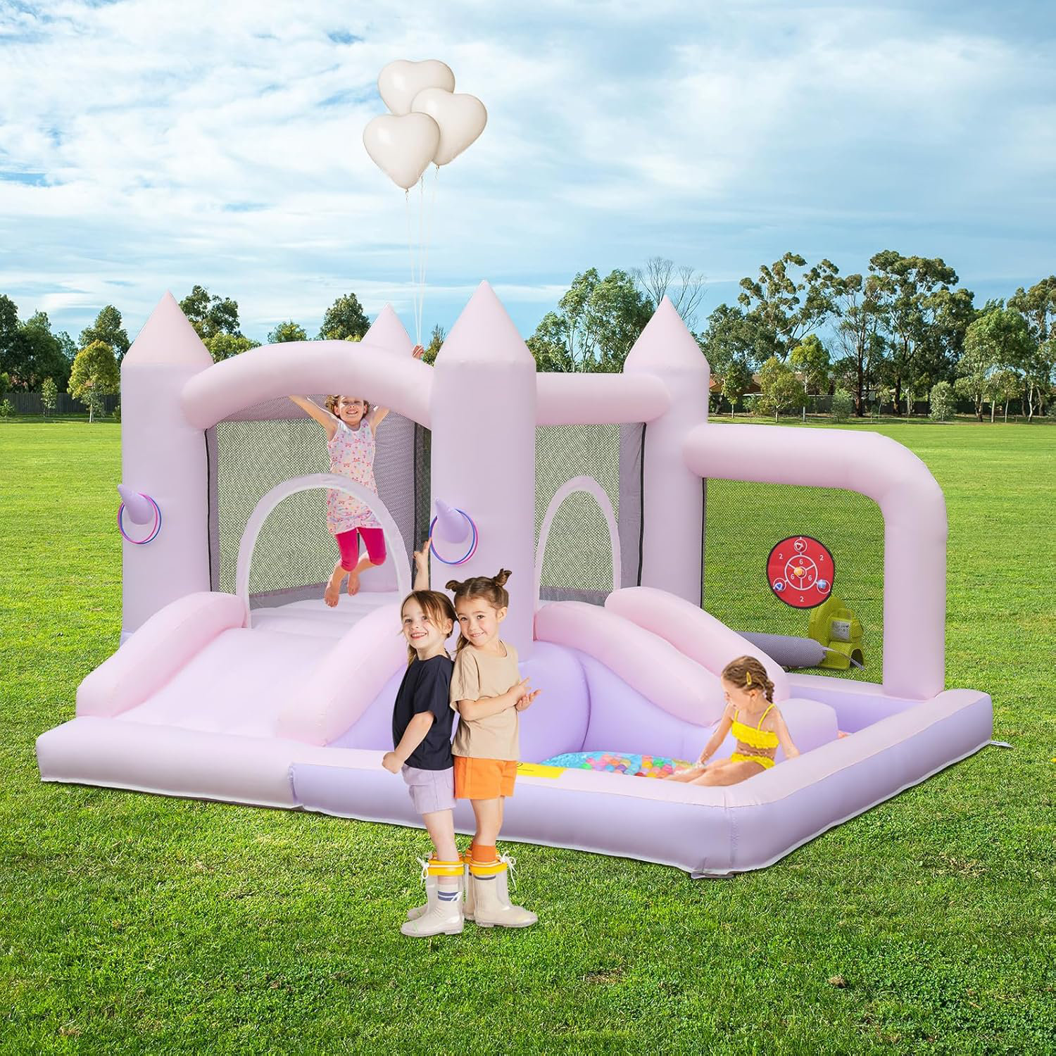 Winado Inflatable Bounce House For Kids Castle Children Bouncer With ...