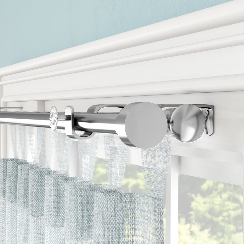 Red Barrel Studio® Embarcadero Double Curtain Rod & Reviews | Wayfair