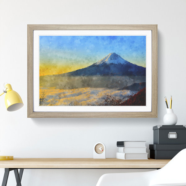 East Urban Home Mount Fuji - Picture Frame Painting | Wayfair.co.uk
