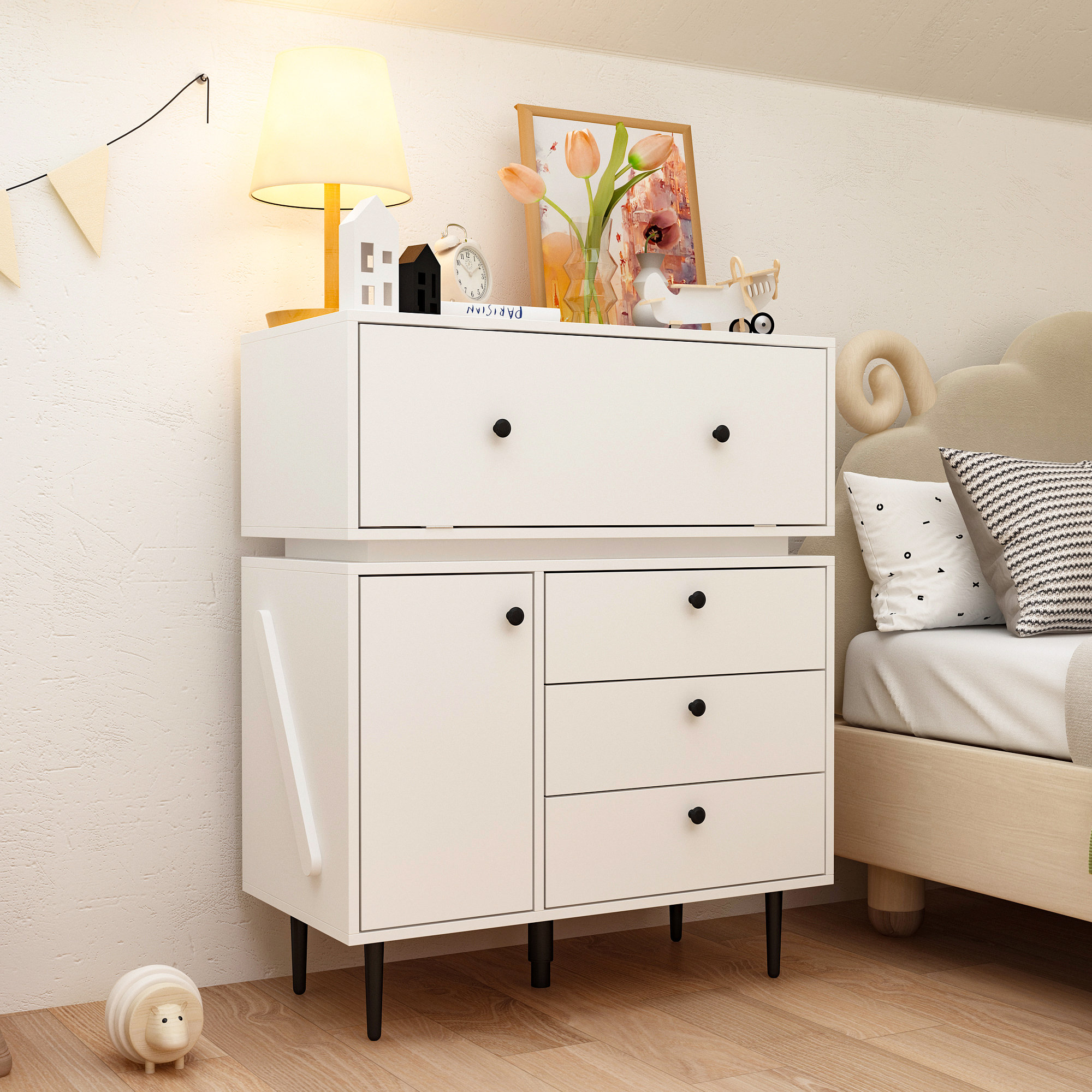 George Oliver Creative Storage Cabinet With Robot Shape | Wayfair