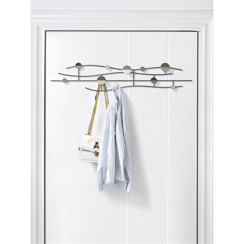 Mercer41 Shivonne Metal Freestanding 10 - Hook Wall Mounted Coat Rack ...