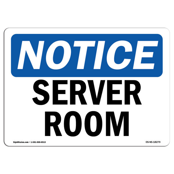 SignMission Server Room Sign | Wayfair