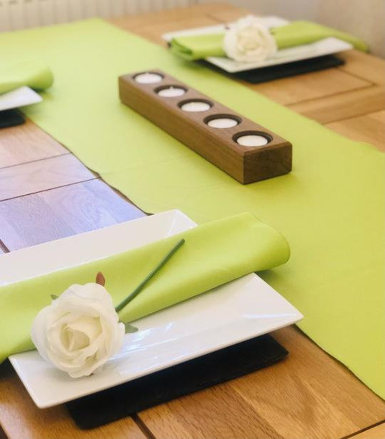 17 Stories Sage Green Table Runner and Napkin Set - Small | Wayfair.co.uk