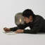 Brightech Bruce LED Table Lamp with Cement Base and Textured Glass Dome ...