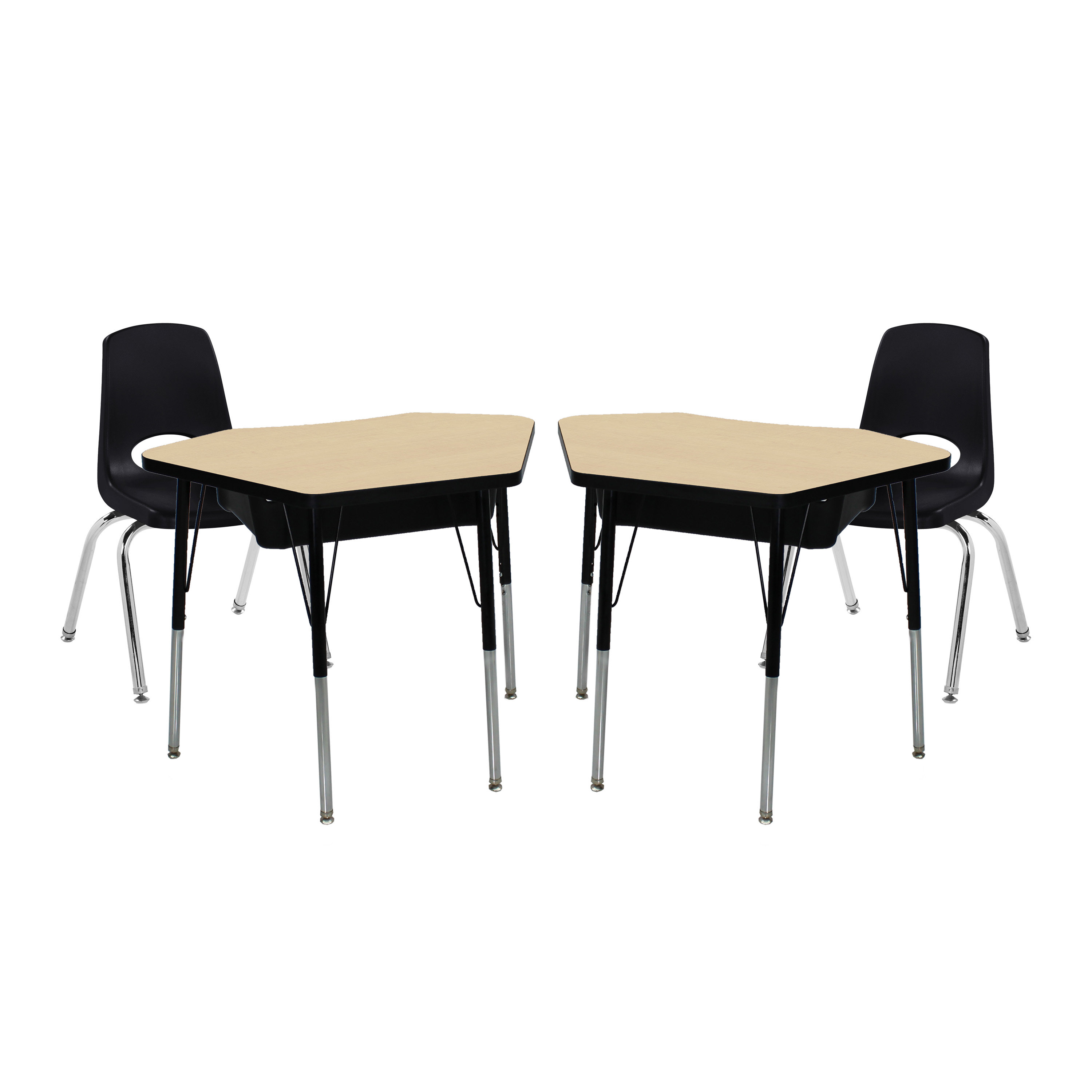 Factory Direct Partners Laminate 30'' h x 36'' w Adjustable Classroom ...