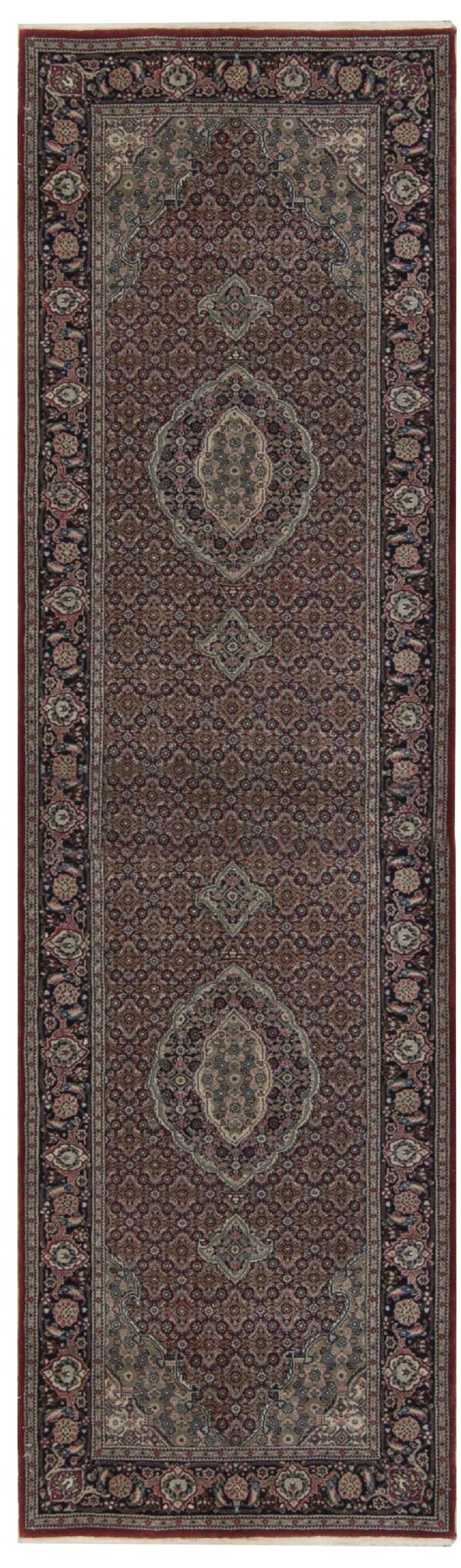 Bokara Rug Co., Inc. Hand-Knotted High-Quality Maroon Runner | Wayfair