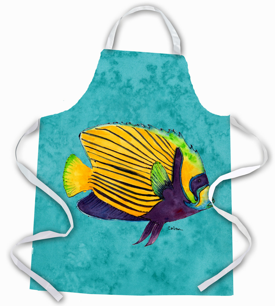 Highland Dunes Fish Tropical Apron | Wayfair