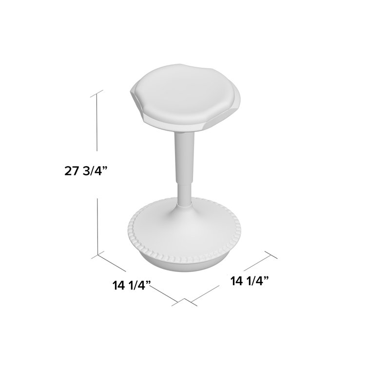 Hokku Designs Contrast Adjustable Height Ergonomic Active Stool ...