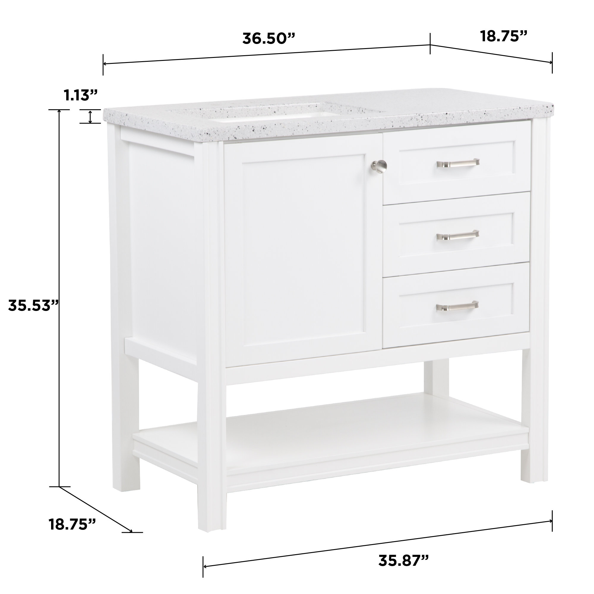 Red Barrel Studio® 36" Single Bathroom Vanity Set | Wayfair