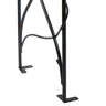 Gracie Oaks Metal Indoor Outdoor Arched Bird Black Garden Arbor with ...