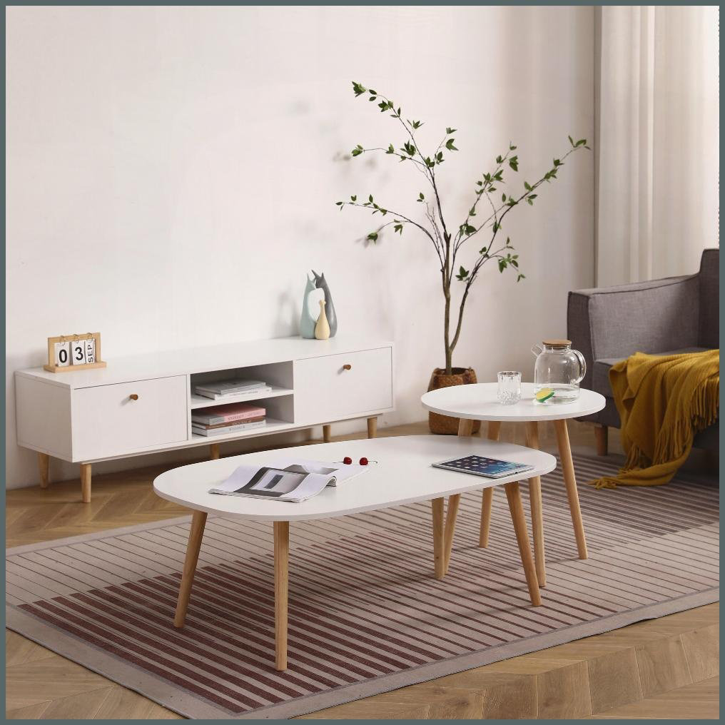 Latitude Run® Modern Round 550mm Coffee Table for Living Room - Easy ...