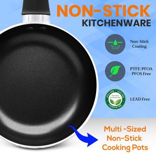 SereneLife 20 - Piece Non-Stick Aluminum Cookware Set & Reviews | Wayfair