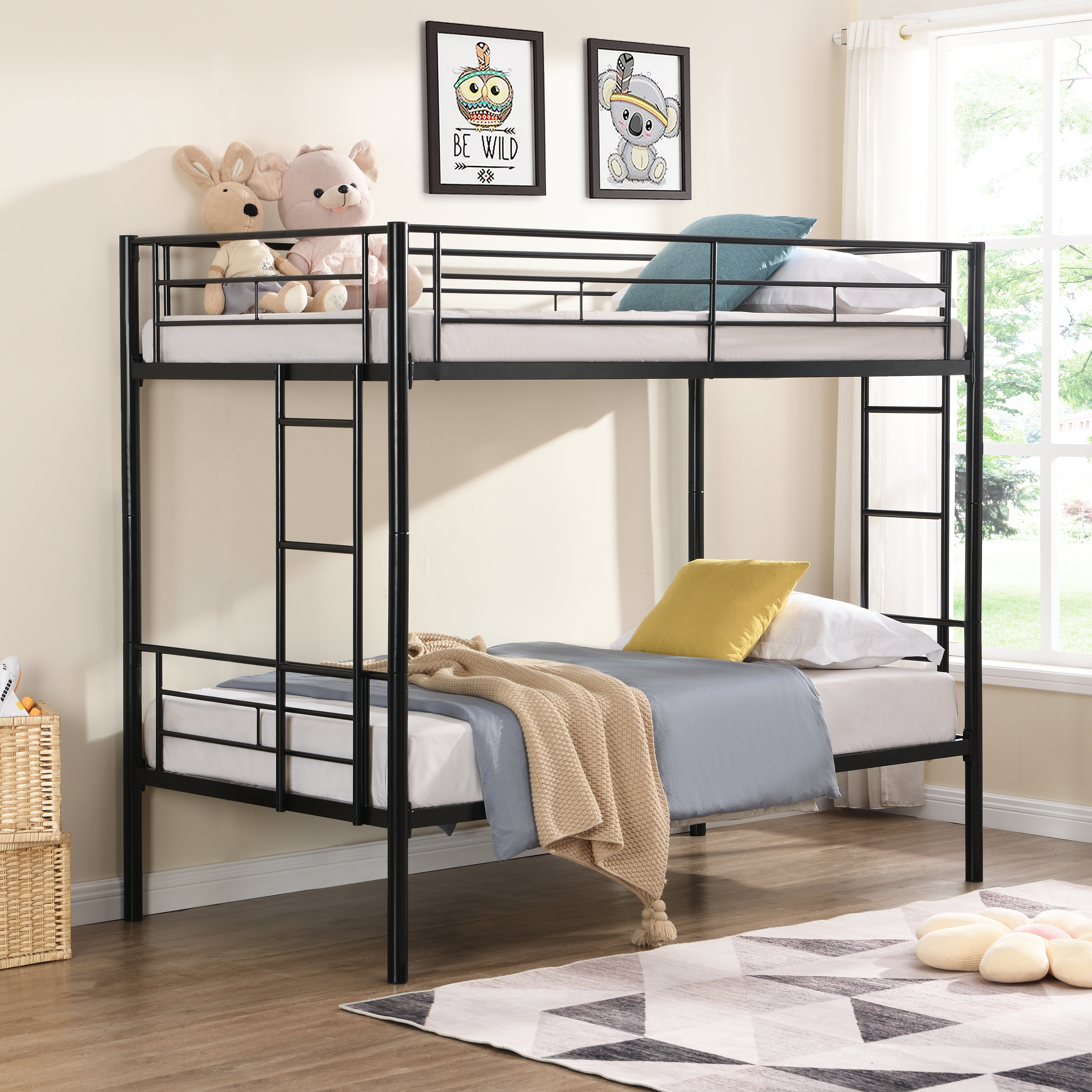Wrought Studio™ Modern Loft Bed, Platforms Loft Bed, METAL BUNK BED ...