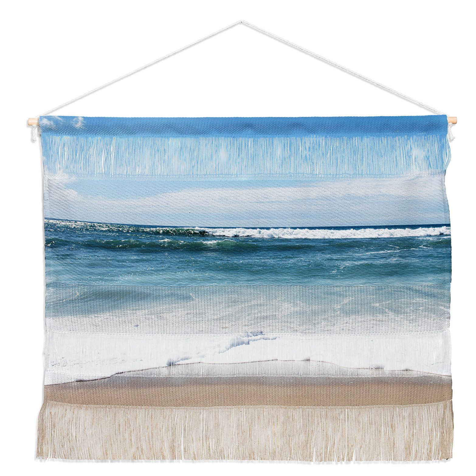The Twillery Co.® Polyester Sea Shore Wall Hanging with Rod Included ...