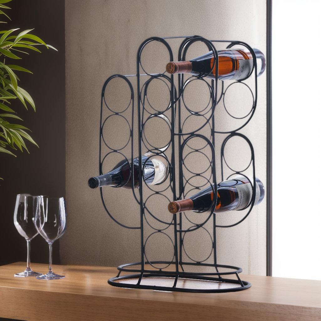 Union Rustic Leiyla Tabletop Wine Bottle Rack | Wayfair