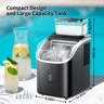 Simzlife 34 Lb. Daily Production Nugget Ice Maker Countertop with ...